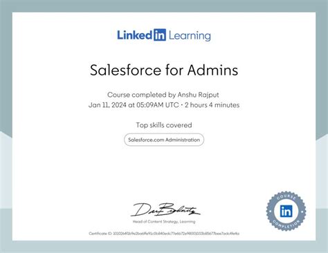 anshu rajput on linkedin certificate of completion