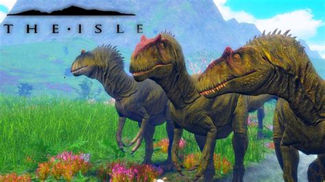 The Isle Massive Aggressive Herd Stalking Allosaurus Pack Hunting