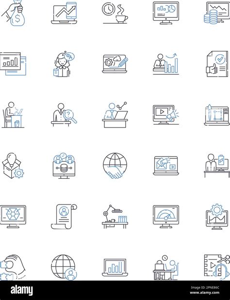 Collaboration And Teamwork Line Icons Collection Synergy Cohesion Unity Partnership