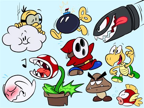 Some Mario Baddies By Lumspark On Newgrounds