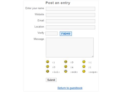 Guestbook Click Install