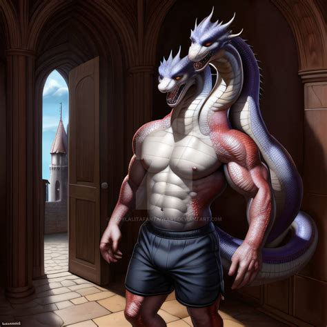 Hydra Man Bulge In Shorts Furry Scalie M2m By Ladylalitafantasyart On