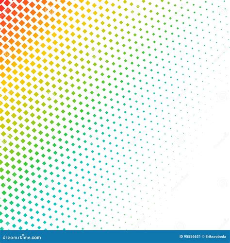 Abstract Colorful Halftone Minimalistic Background From Dots Comic