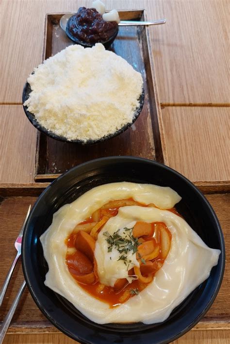 이촌역맛집 스노우볼 빙수와 누들 떡볶이 맛있는 이촌카페 네이버 블로그