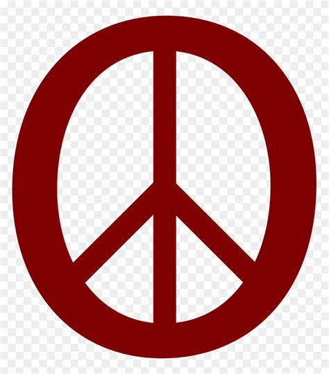 Maroon Peace Symbol 11 Dweeb Peacesymbol Peace Symbols Free