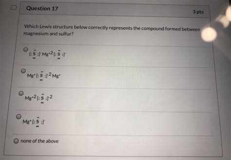 Solved Question 16 3 Pts Which Of The Following Statements