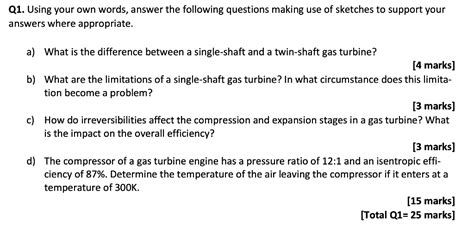 Solved Q1 Using Your Own Words Answer The Following