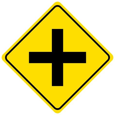Intersection Sign Vector Art Icons And Graphics For Free Download