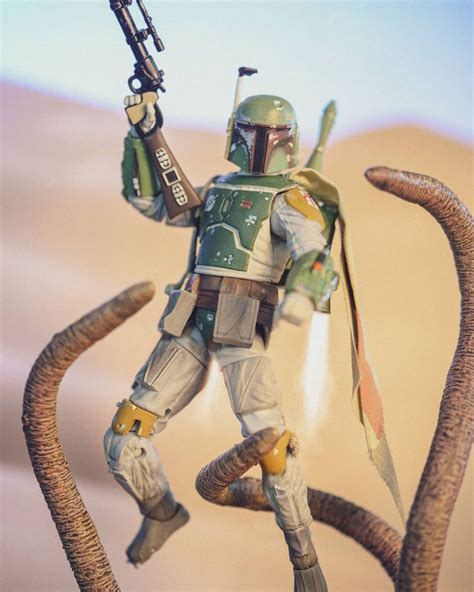 Boba Fett Escaping From Sarlacc Pit Indoor Photography Star Wars