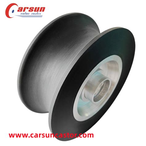 China Carsun 10 Inch U Groove Wheel Rail Wheel Aluminum Core