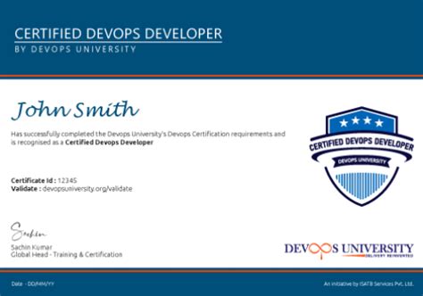 Certified Devops Developer Certification Devops University