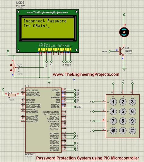 password protection using pic microcontroller the engineering projects