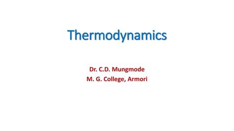 Thermodynamic Process Pptx