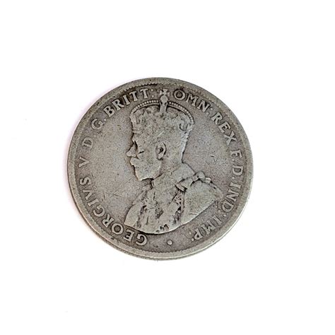 1918 Australian Florin Sterling Silver 925 King George V 64292 24