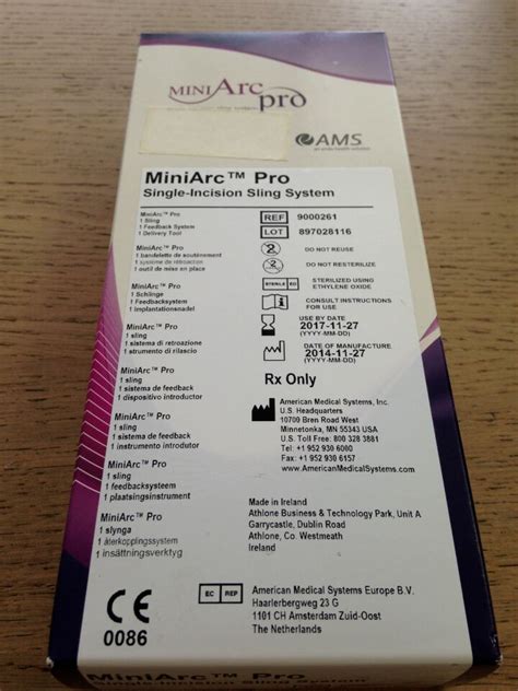 New American Medical Systems 9000261 Miniarc Pro Single Incision Sling