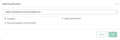 Associating Classifications With Entities