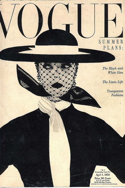 Vogue Front Cover April 1950 Vintage Vogue Covers Vogue Covers