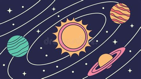 Solar System Planets Astronomy And Space Exploration Vector Design Generative Ai Stock Vector