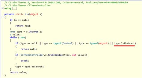 Applying C1theme To Form With Abstract Base Class Does Not Work Winforms Edition