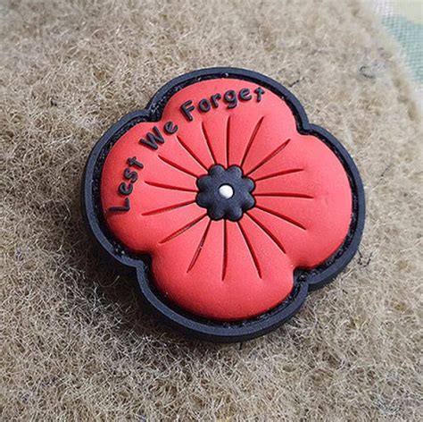 Jtg Remembrance Poppy Patch Patches Accessoires Vêtements Nous Faisons