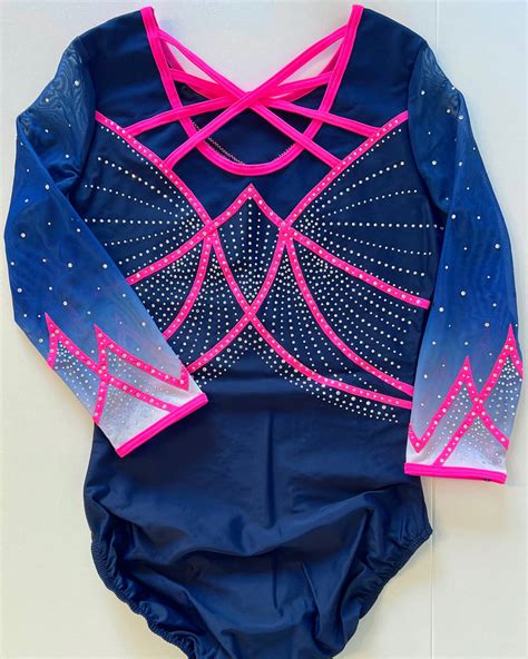 Navy Neon Leotard Stag Gymnastics Leotards Stag Leotards