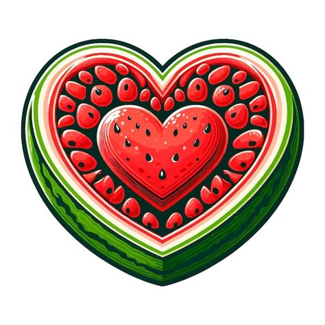 Premium Vector Cute Watermelon Vector Illustration