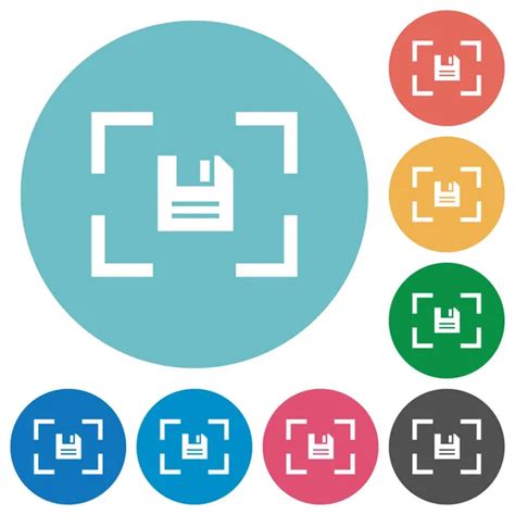 Resize Element Flat White Icons Color Backgrounds Background Color Variations Stock Vector By