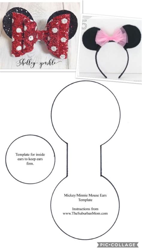 Plantilla Para Hacer Orejas De Minnie Mouse Orejas De Minnie Para