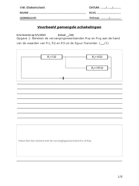 Voorbeeld Gemengde Schakelingen V2 Pdf