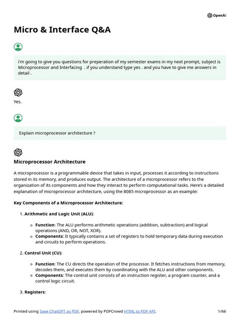 micro and interface qanda pdf central processing unit input output