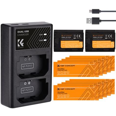 Lp E6nh Battery 2 Pack Dual Slot Battery Charger Kit Kandf Concept