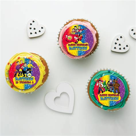 The Wiggles Personalized Cupcakes Toppers Custom Cupcake Decorations