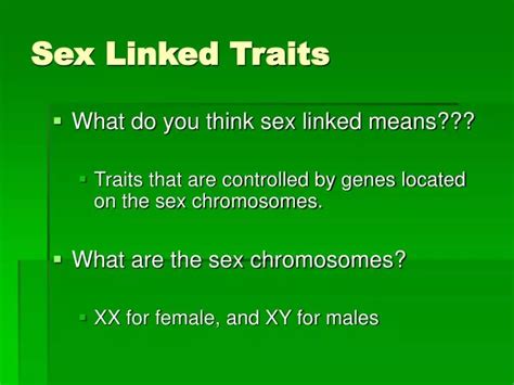 PPT Sex Linked Traits PowerPoint Presentation Free Download ID