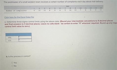Solved Click Here For The Excel Data File A Determine