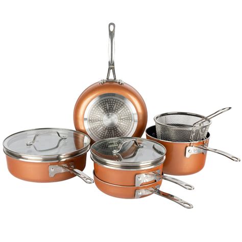 10 Piece Stackmaster Cookware Set Gotham Steel