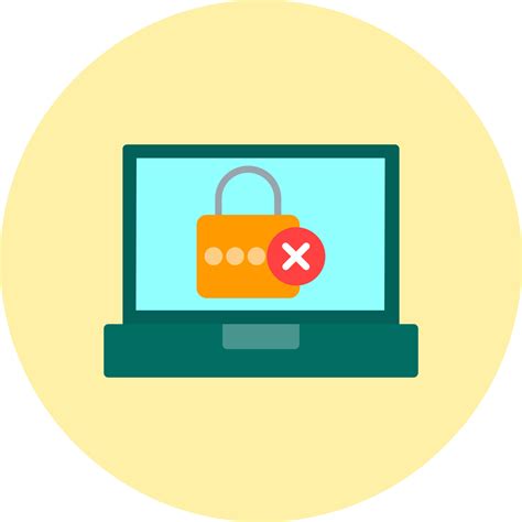 Wrong Password Vector Icon 16400029 Vector Art At Vecteezy