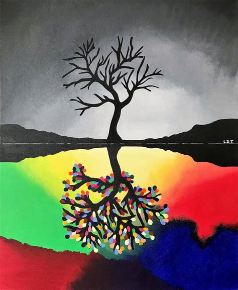Upside Down Tree Art
