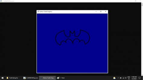 Python Program To Basic New Turtle Flying Fox Using The Python Tkinter Kashipara