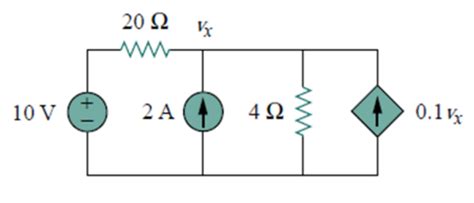 solved discuss your approach for finding the voltage vx