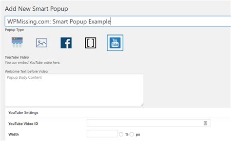 Versatile Modal Window Plugin For Wordpress Smart Popup WP Missing