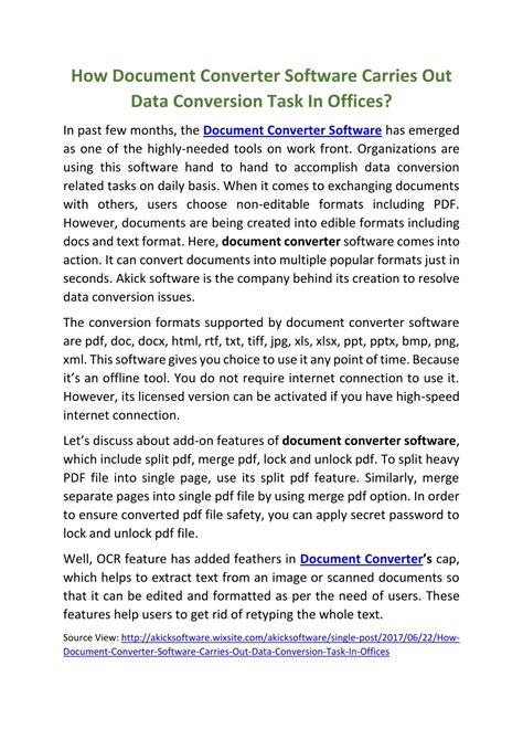 Ppt How Document Converter Software Carries Out Data Conversion Task