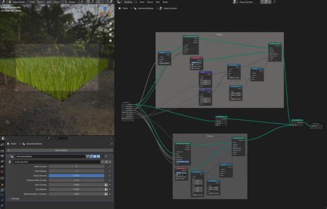 geo nodes grass system show gamedev tv