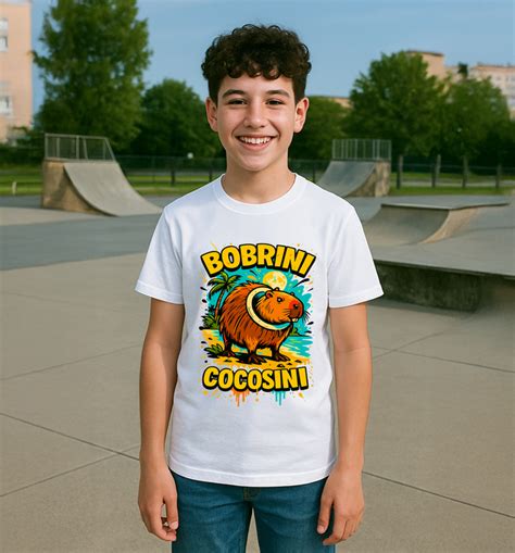 Bobrini Cocosini Tričko Biele Italian Brainrot Givsport And Givprint