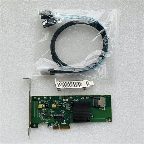 Lsi 9211 4i Pci E 4ports 6gbs P20 It Mode Zfs Freenas Unraid 8087 Sata Cable Ebay