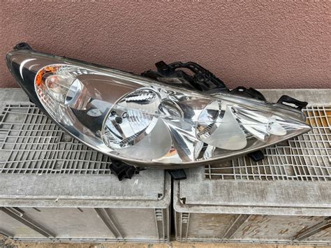 Lampa przednia PEUGEOT 207 PRAWA EUROPA ORYGINALNA - 12466553747 ...