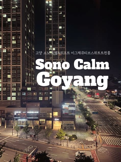 소노캄고양 호캉스 1박 이그제큐티브스위트룸 후기 성공적 네이버 블로그