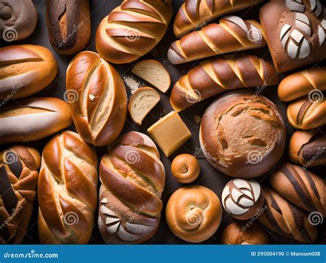 Composition Of Various Types Of Bread And Buns Stock Photo CartoonDealer Com 295004190