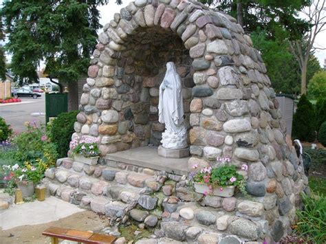 Diy Grotto For Statue At Alan Fortune Blog