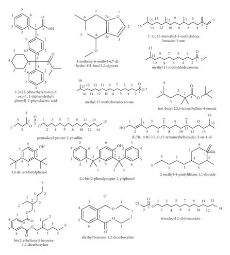 The Major Compounds Of All Fractions Of The A Officinalis Bark Extract Download Scientific