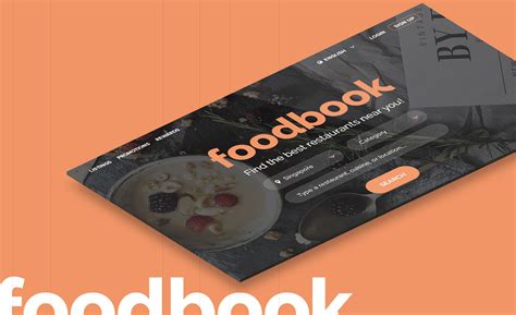 Foodbook Web Design On Behance